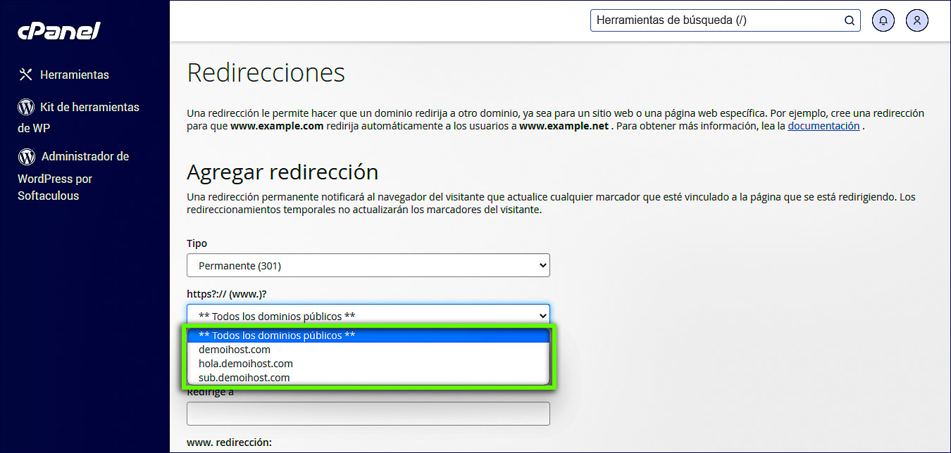¿Cómo crear un redireccionamiento de URL? - Hosting Perú, SSD Ilimitado , Correos Corporativos ...